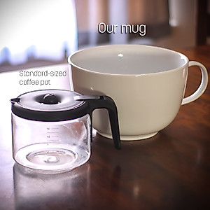 Allures & Illusions Gigantic Coffee Mug - Worlds Largest Coffee Cup (10.2" x 6.7")