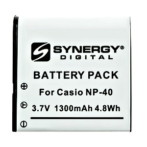 Synergy Digital Digital Camera Battery, Compatible with Vivitar NP-40 Digital Camera Battery (Li-Ion, 3.7V, 1300 mAh)