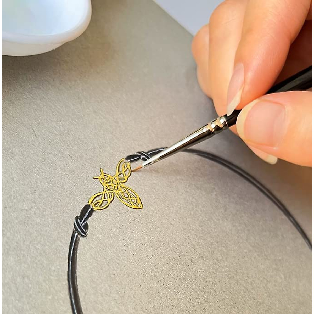 THE LACRIMA FOUNDATION Embrace Elegance: Limited Edition Wild Honey Bee Bracelet - Yellow Gold