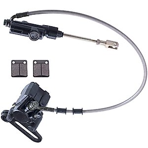 MWMNUN 15mm Rear Brake Assembly Master Cylinder Caliper Replacement Compatible with Coolster SDG SSR 107 110 125 I BK12