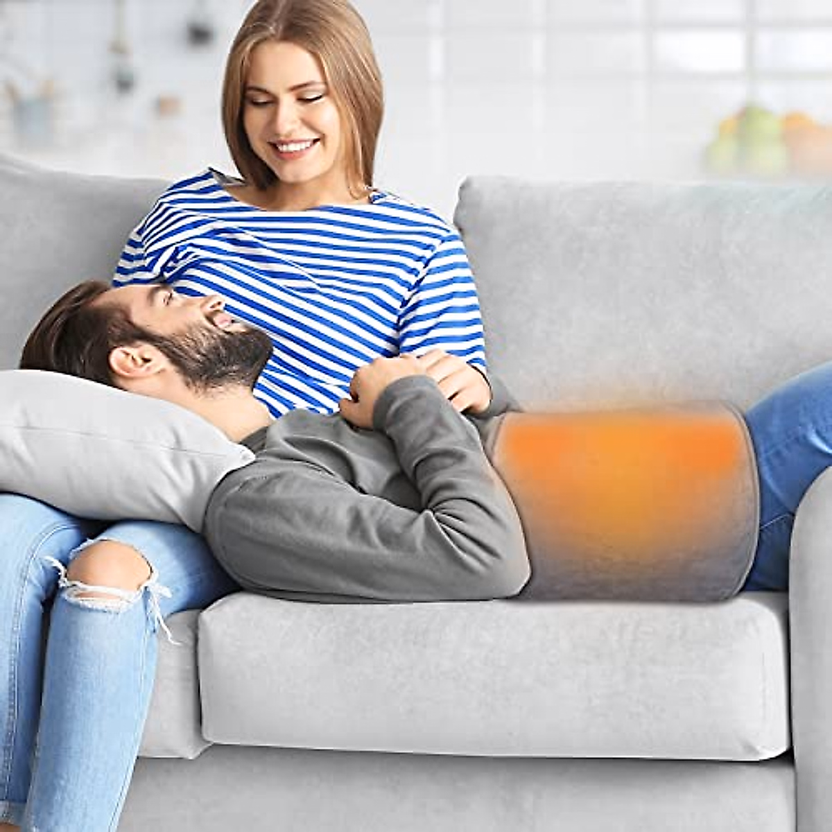 Heating Pad Toberto XL Electric Heating Pad for Back Pain and Cramps Relief,4 Timer Settings,11”x 48”Large Heating Pad with Auto Off and 6 Heat Setting for Period Cramps,Neck and Shoulders