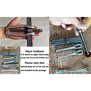 MANNIFEN CR-V Single Hook Two Claws Puller Separate Lifting Device.TAO+ Stores Offer 4 Different Sizes of jaw Puller for You to Choose to Deal with