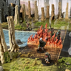 Extruded Gaming Wall of Fire Spell