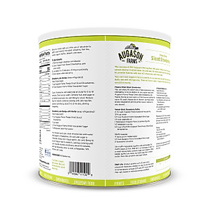 Augason Farms Freeze Dried Sliced Strawberries 6.4 oz