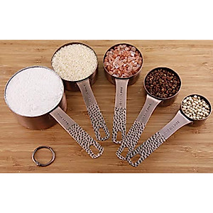 Measuring Cups and Spoons Set, Copper Measuring Cups and Spoons, Stainless Steel Measuring Cups and Spoons, 5 Measurer cups 6 Measure Spoons, Copper Measure Cups, Copper Measuring Spoons