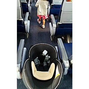 Holm Airport Car Seat Stroller Travel Cart and Child Transporter - A Carseat Roller for Traveling. Foldable, storable, and stowable Under Your Airplane seat or Over Head Compartment.