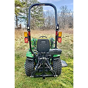 Standard 3-Point Hitch Adapter for Trailers & Farm Equipment with Category 1 Pins & 2" Hitch Receiver