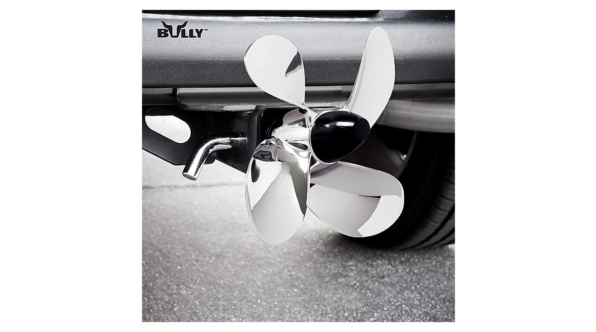 Bully CR-402 Chrome Propeller Hitch Cover - Universal Truck Fit