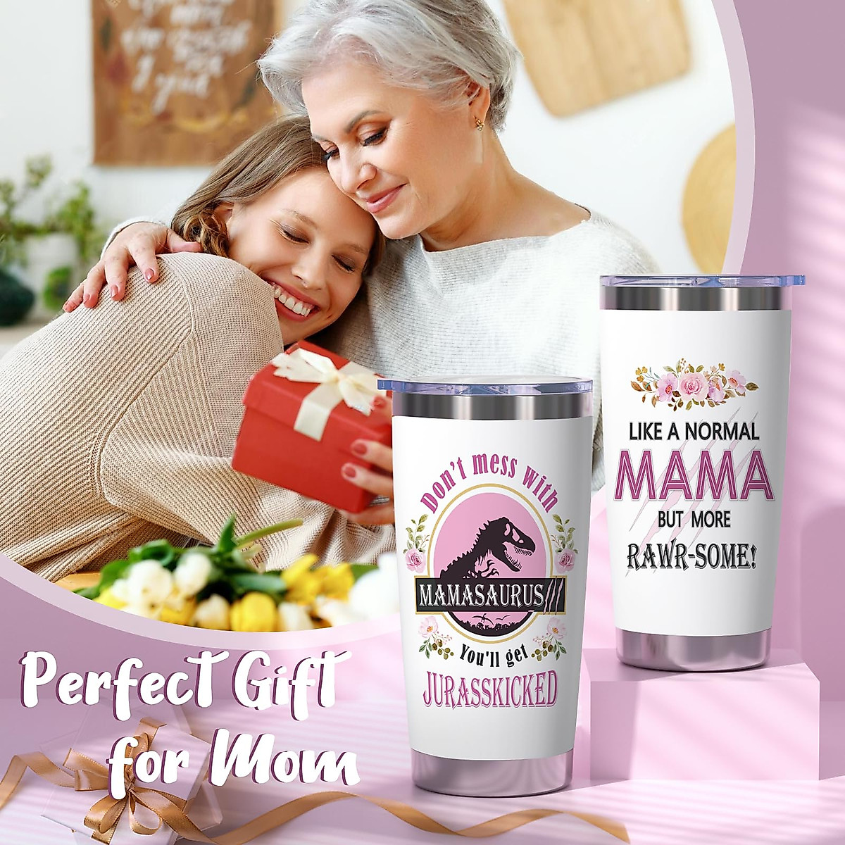 Mothers Day Gifts For Mom, Women, Wife - Funny Birthday Gifts Ideas For Mom, Mother, New Mom, Bonus Mom, Mom To Be, Mother In Law - 20Oz Mom Tumbler