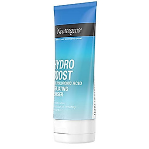 Neutrogena Hydro Boost Gentle Exfoliating Daily Facial Cleanser with Hyaluronic Acid, Face Wash Clinically Proven to Increase Skin's Hydration Level, Oil-Free & Non-Comedogenic, 5 oz