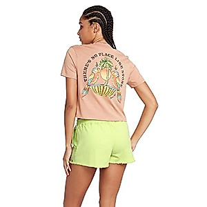 Volcom Women's Strutin Stone Elastic Waist Short, Island Green, Large