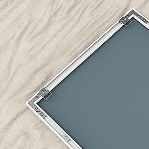 ANYHI Full Length Mirror, 60" x 18" Large Full Body Mirror, Wall Mirror Full Length, Door Mirror Full Length, Gym Mirror for Wall, Standing Floor Mirror, Long Mirror for Living Room Bedroom (White)