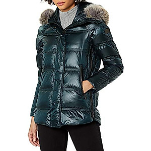 Tumi Women's Luxe Down Parka, Spruce, Large