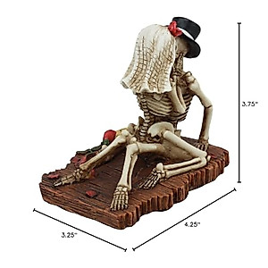 Gifts & Decors Wedding Skulls Love Never Dies Stranded CAST Away Skeletons Figurine