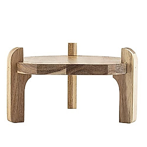 Tablecraft Stand Base for Glass Beverage Dispensers, Wooden Acadia Natral Painted Pinewood, Fits Tablecraft Glass Beverage Dispensers BDG1000, BDG2000, BDG3000,10090, & 10699, 10" x 5.75"