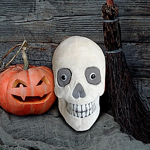 GIANTmicrobes Skull Plush, Skull Stuffed Animal, Anatomical Skull Gift, Halloween Skull Decor, Anatomy Skull, Human Skull Model Plushie, Skull Anatomy Model, Skull Pillow, Skull Toy, Sugar Skull