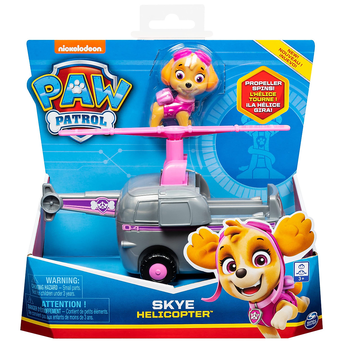 LA PAT' PATROUILLE - VEHICULE + FIGURINE - Véhicule de 15 cm Avec 1 Figurine À Collectionner Pat' Patrouille - Paw Patrol - 6052310 - Jouet Enfant 3 Ans et + - Modèle Aléatoire