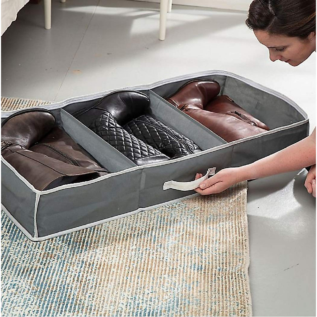 Boots Under Storage Organizer in Grey