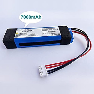 WRUMI 7000mAh for JBL Charge 3 Battery GSP1029102A Replacement Charge3 3.7V