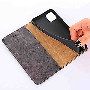 CYR-Guard Phone Cover Wallet Folio Case for Oppo REALME 7 PRO, Premium PU Leather Slim Fit Cover for REALME 7 PRO, Anti-Dirt, Gray