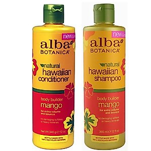 Alba Botanica Alba botanica, natural hawaiian shampoo and conditioner, mango, 12 Fl Oz (Pack of 2)