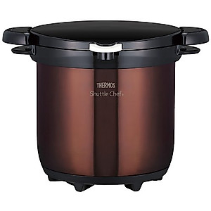 THERMOS vacuum heat insulation cooker Shatorushefu 4.5L clear Brown KBG-4500 CBW