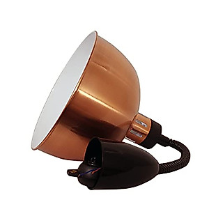 Food Warmer Lights Hanging Heating Lamp Retractable Heating Lamp for Buffet Restaurant (Dia.29cm) (Champagne)
