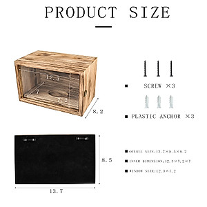 Freezing point Football Display Case Wall Mount Full Size Large Big Wooden Football Shadow Box Memorabilia Collectibles Holder Sports Ball Stand Storage Shelf Frame Boys Room Decor