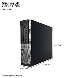 Dell Optiplex 9010 High Performance Flagship Business Desktop Computer, Intel Quad-Core i5, 16GB DDR3 RAM, 1TB HDD, DVD, USB 3.0, Win 10 Pro (Renewed) (9010 16GB 1TB)
