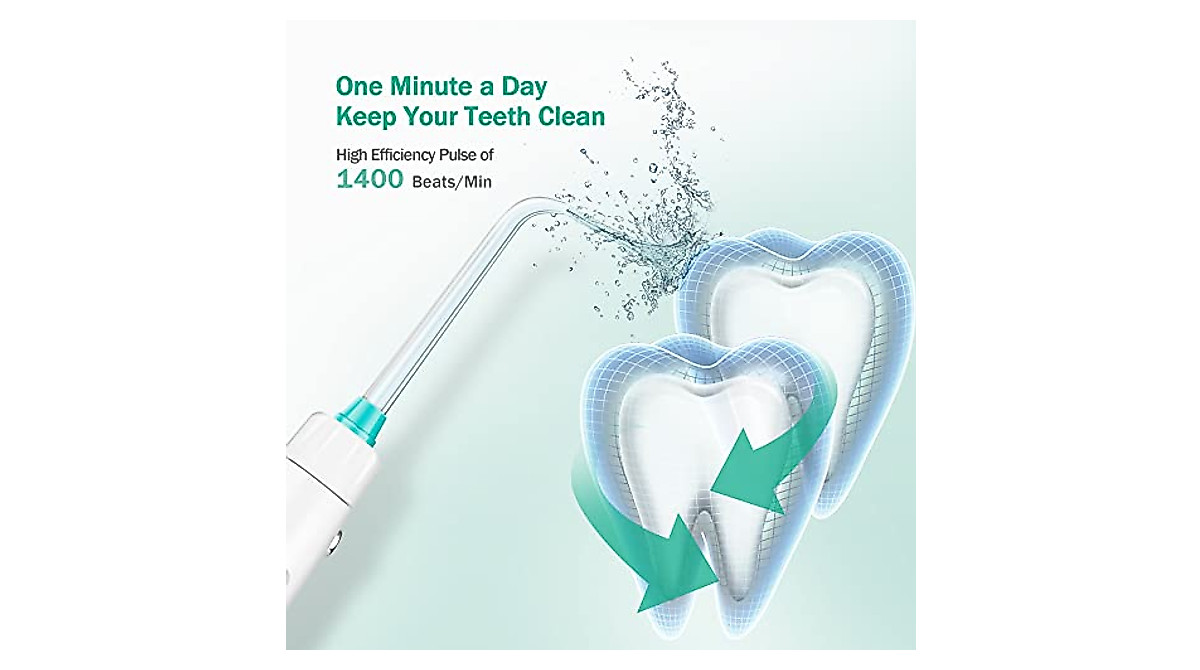 Initio Water Dental Flosser with 10 Modes & 600ML Tank - Deep Oral Clean