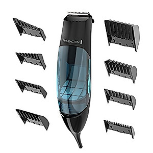 Remington HKVAC2000A Vacuum Haircut Kit, Beard Trimmer, Hair Clippers for Men (18 pieces)