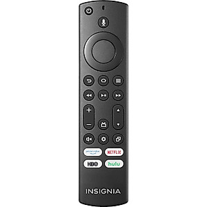 Insignia OEM Remote Control PrimeVideo/Netflix/HBO/Hulu - Black (NS-RCFNA-21) (Renewed)