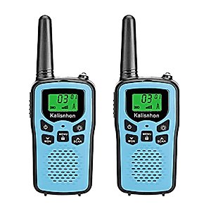Walkie Talkies for Adults,Kalisnhon walkie talkies with 22 FRS Channels，walkie Talkie Long Range with Flashlight VOX LCD Display Two Way radios for Cycling Camping Hiking(2 Pack)