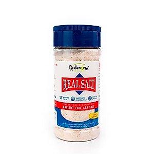 REDMOND Real Sea Salt - Natural Unrefined Organic Gluten Free Fine, 4.75 Ounce Shaker (1 Pack)