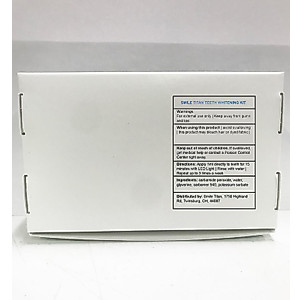 Smile Titan Teeth Whitening Kit with LED Light, 3 Carbamide Peroxide Teeth Whitening Gel Express Teeth Whitener. Remove Stains from Coffee, Smoking, Wine, Food (5 Piece Set)