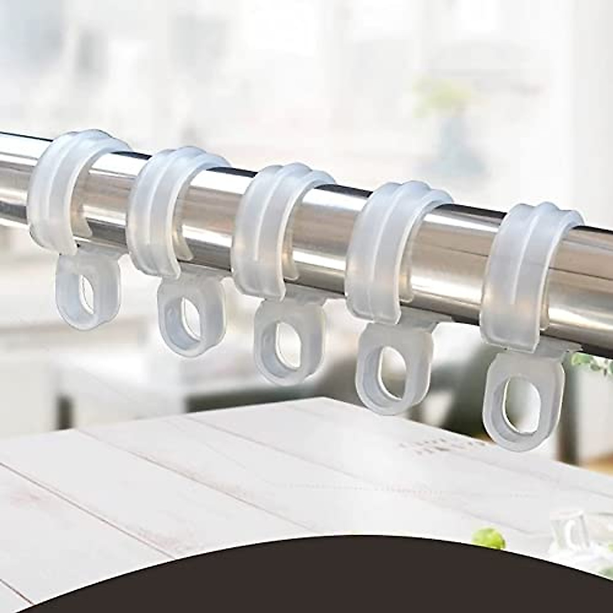 ccHuDE 50 Pcs Plastic Windproof Hanger Hooks Clothes Hanger Buckle Clip Laundry Hanging Hooks Closet Rod Hanging Tool for Drying Rack