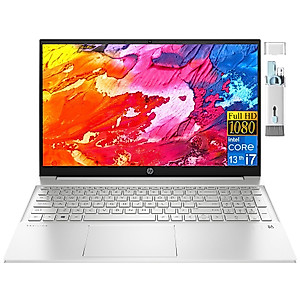 HP 2023 Newest Pavilion Laptop, 15.6" FHD IPS Micro-Edge Display, Intel Core i7-1355U (10 cores), 32GB RAM, 1TB SSD, Intel Iris Xe Graphics, Wi-Fi 6, Long Battery Life, Fast Charge, Windows 11 Home