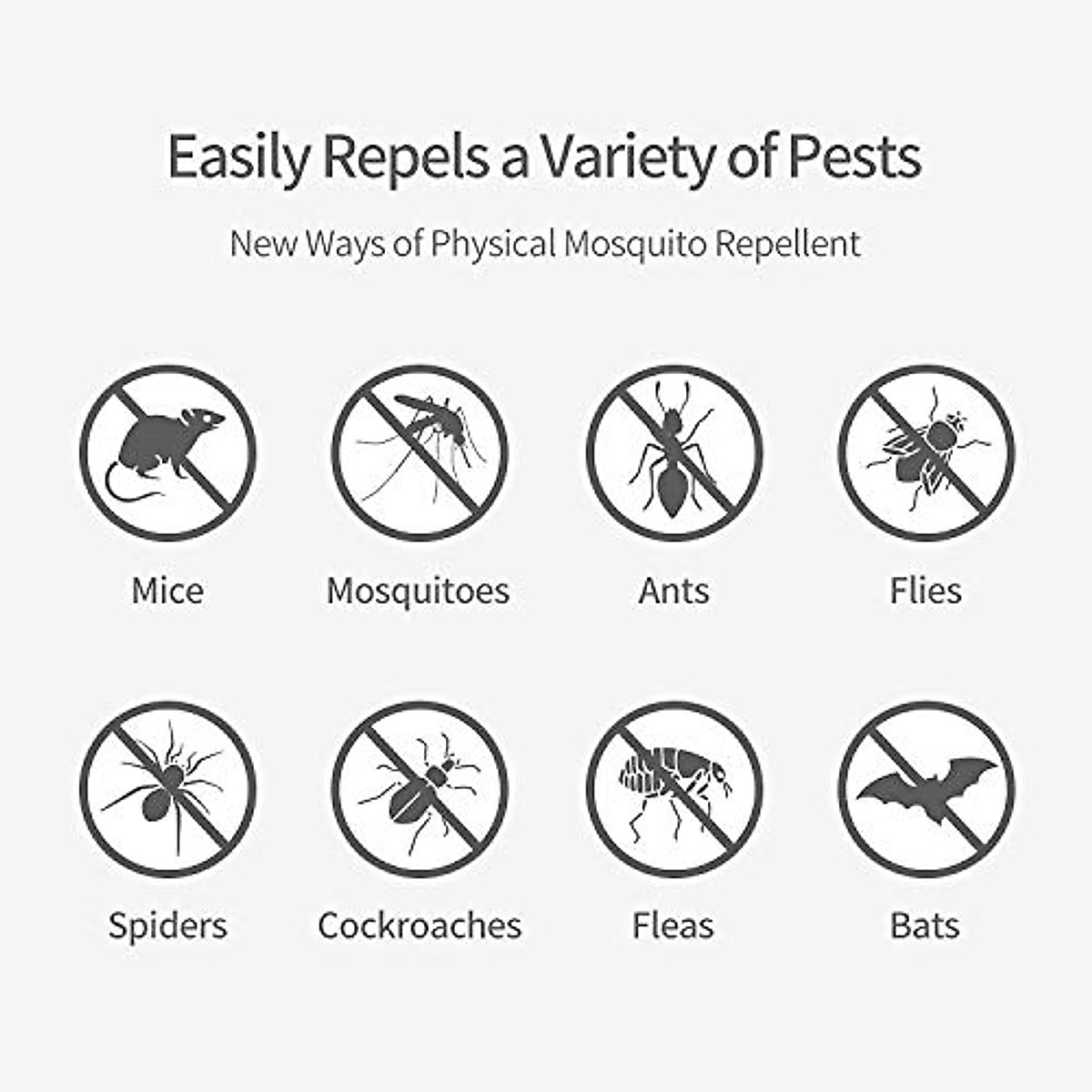 WTHSY Ultrasonic pest Repeller 6 Pack, Ultrasonic Mosquito Repellent, Repels Mosquitoes,mice,Flies,Cockroaches, 6pack, Plug and Play,Multifunctional pest Repeller