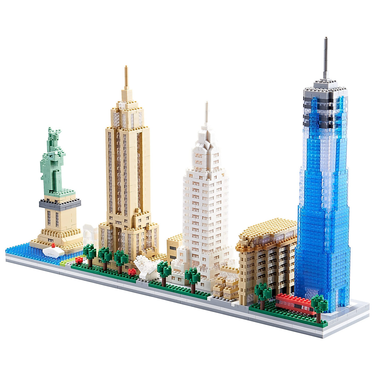 DOLBLOCK Architecture New York City Skyline Model Kit Micro Mini Blocks Building Skylines Collection Set for Adults and Kids Age of 14+ 3452 Pieces Bricks