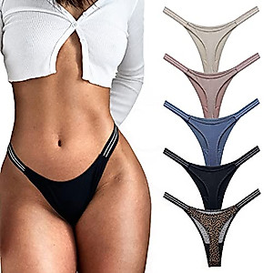 Aogda Thongs for Womens Underwear Woman Panties G-String Thong（Medium）