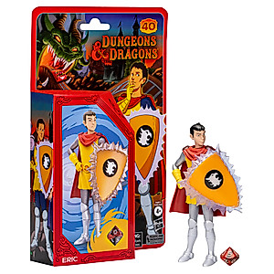 Dungeons & Dragons Cartoon Classics 6-Inch-Scale Eric Action Figure, D&D 80s Cartoon, Includes d10 from Exclusive D&D Dice Set