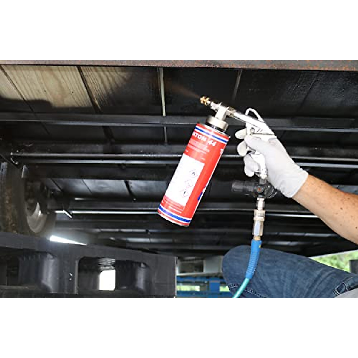 Tekton44 Undercoating for Trucks, Black Sprayable Auto Undercoating (5 Liter Cans + 1 Spray Gun + 1 Spray Wand), 5 Cans + 1 Spray Gun + 1 Wand