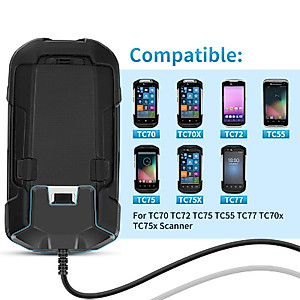 USB Charging Cable for TC77 [Upgraded] Scanner Charger for Zebra TC70 Charger TC72 TC75 TC55 TC77 TC75EK TC700H TC700K TC77HL TC720L TC70x TC75x Charger BT-000318 Battery Charger Data Transfer