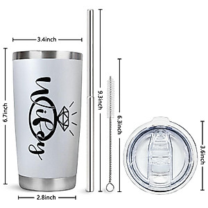 Znutrce Gifts for Wife from Husband, Wife Gifts - Valentines Day Gifts for Her - Anniversary, Birthday Gifts for Her - Wife Birthday Gift Ideas, Wifey Tumbler 20 Oz.