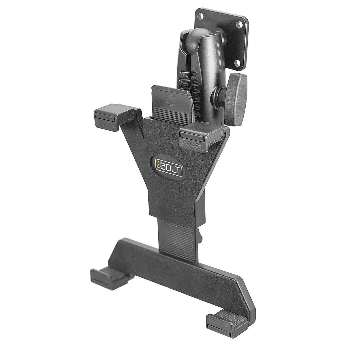 iBOLT TabDock Bizmount Metal AMPs - Heavy Duty Drill Base Mount for All 7" - 10" Tablets (iPad, Samsung Tab) for Cars, Desks, Countertops: Great for Commercial Vehicles, Trucks, and Businesses
