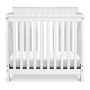 DaVinci Kalani 4-in-1 Convertible Mini Crib in White | Greenguard Gold Certified