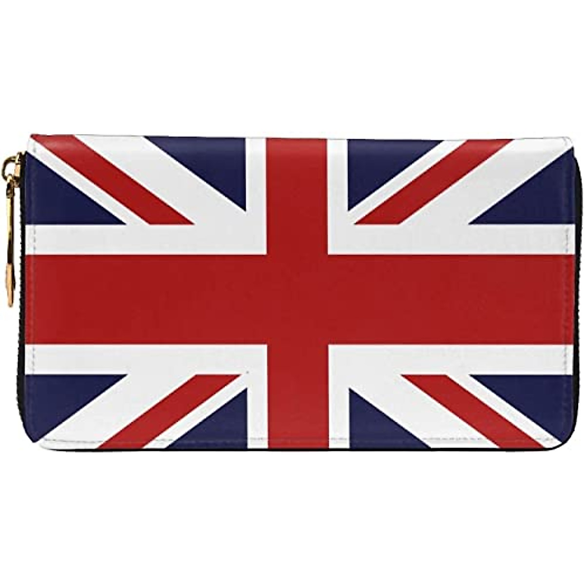 Union Jack British Flag Leather Wallet Long Clutch Purse Fashion Wristlet Handbag