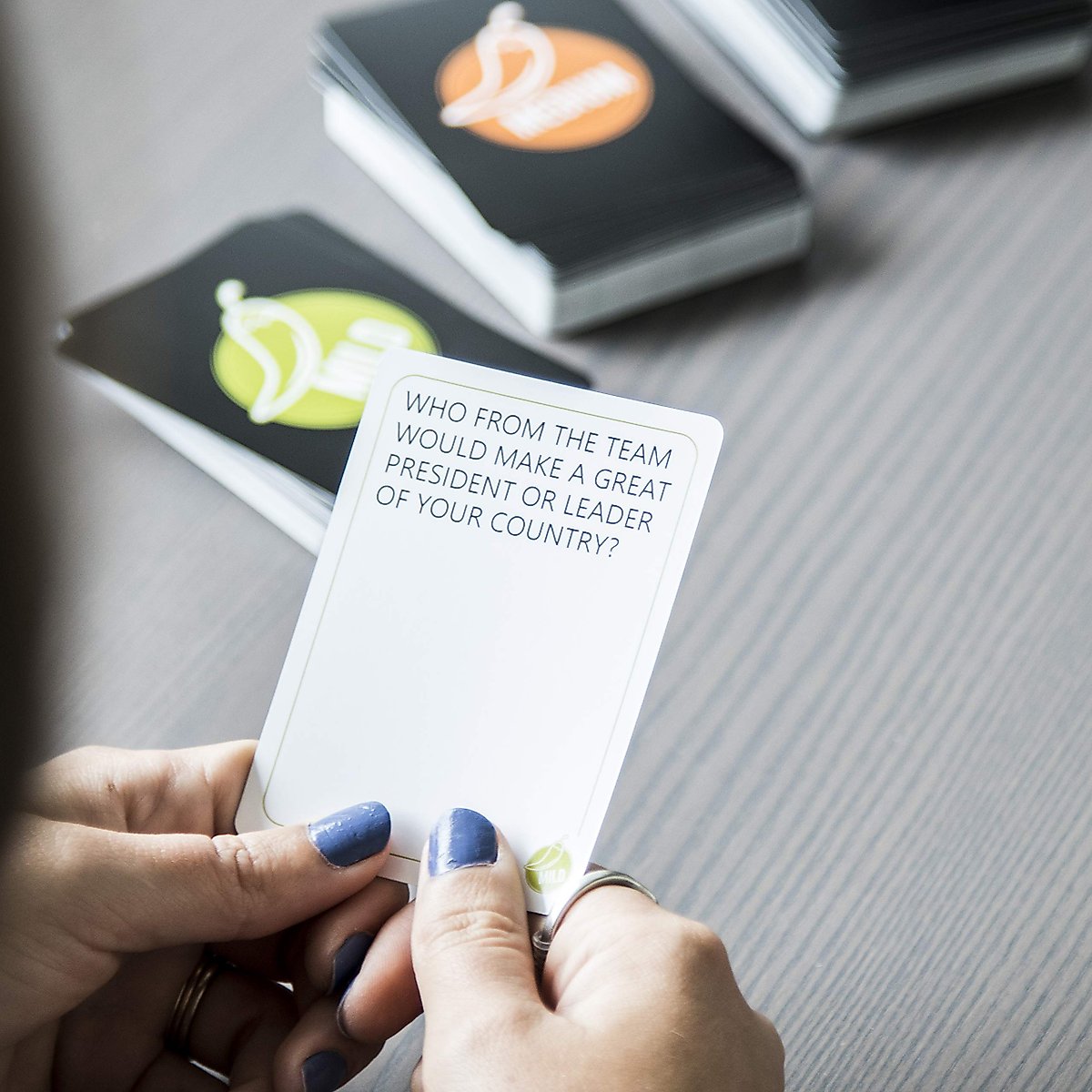 Team Building Card Game with 150 Icebreakers and Funny Questions | 3-in-1 Funny Office Game and Conversation Starter | Perfect for an Office Party or Corporate Retreat