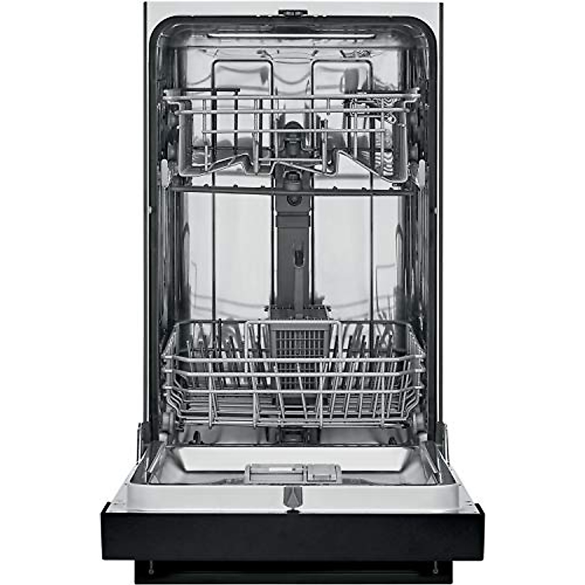 Frigidaire 18 in. ADA Compact Front Control Dishwasher in Black with Dual Spray Arms, 52 dBA, includes room-of-choice delivery