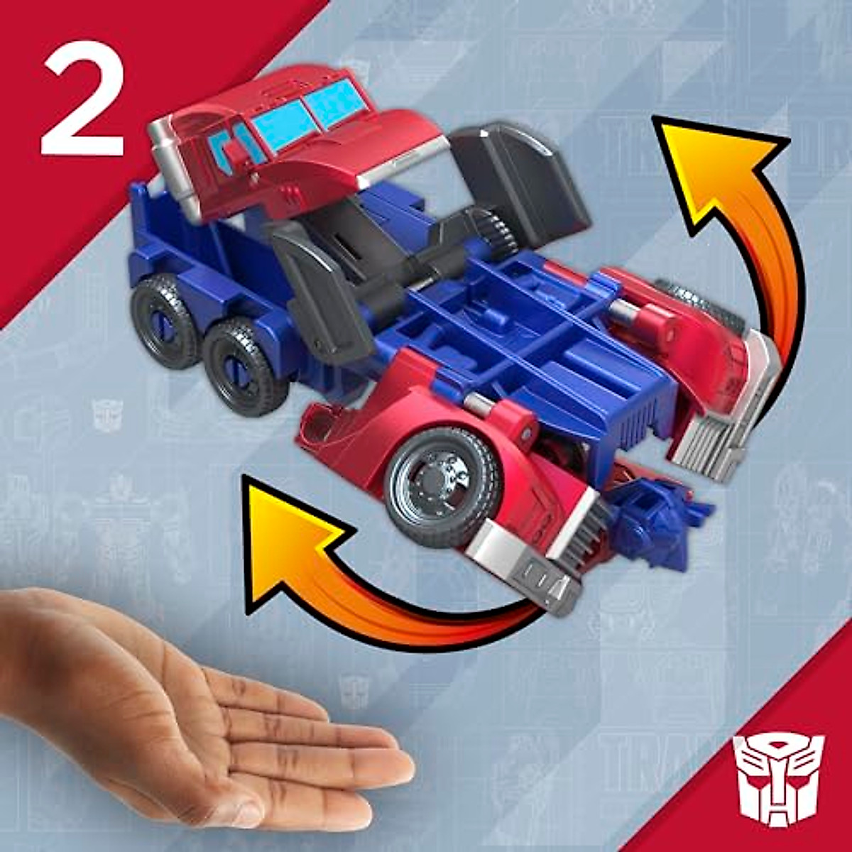 Transformers 1-Step Flip Heroes 3-Pack, 4-Inch Wheeljack, Bumblebee, and Optimus Prime Action Figures, Kids Easter Toys or Basket Stuffers, Age 6+
